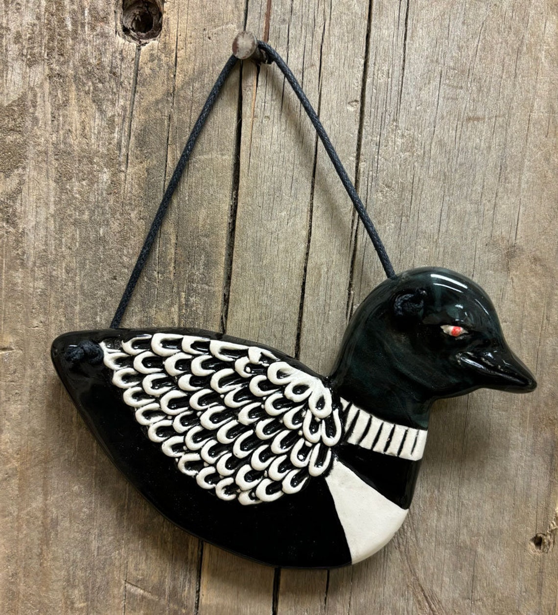 Ceramic Loon Teabag Rest, Loon Spoon Rest, Christmas Ornament ...