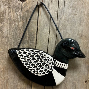 Ceramic Loon Teabag Rest, Loon Spoon Rest, Christmas Ornament ...