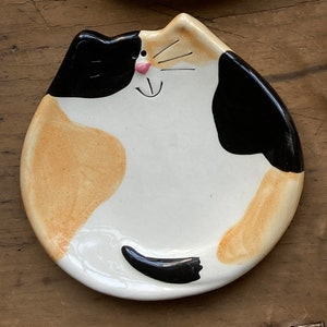 Calico Cat Spoon Rest and Spotted Cat Spoon Rest. These Spotted and ...