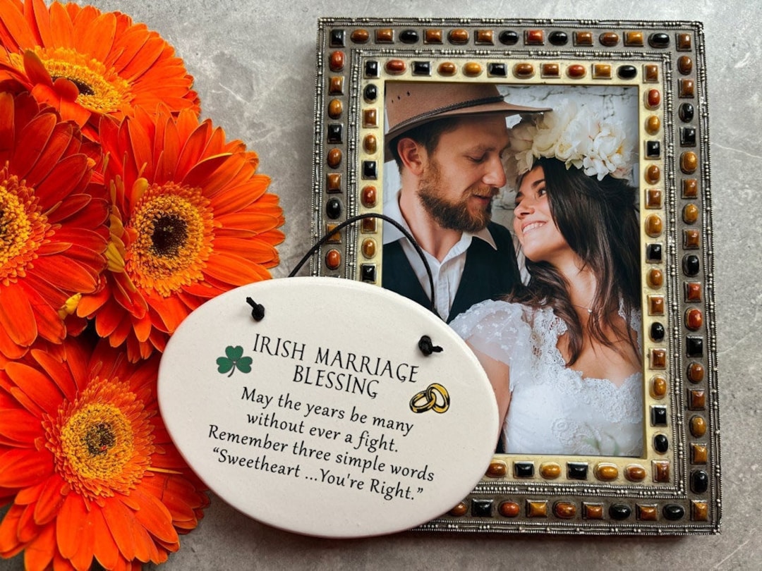 Funny Irish Wedding Gift- Irish Marriage Blessing May the Years Be Many ...