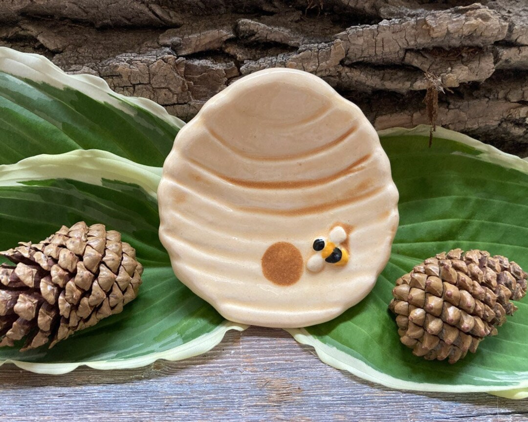 Beehive Dish. Ceramic Beehive Teabag Holder, Coffee Spoon Rest, Ring ...