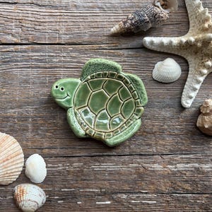 Sea Turtle Spoon Rest, Tea Bag Holder, Soap Dish or Seashell Holder ...