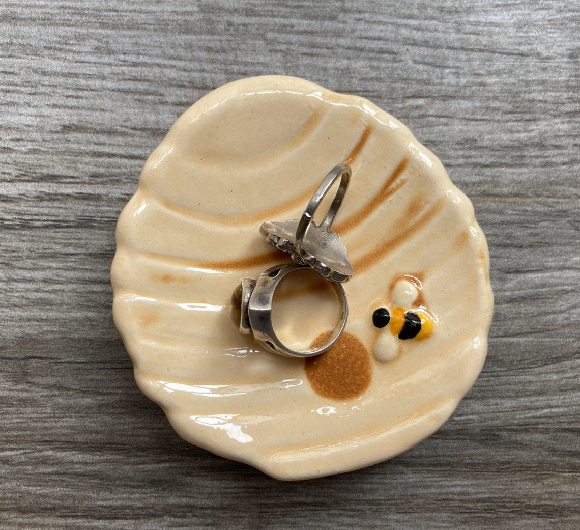 Beehive Dish. Ceramic Beehive Teabag Holder, Coffee Spoon Rest, Ring ...