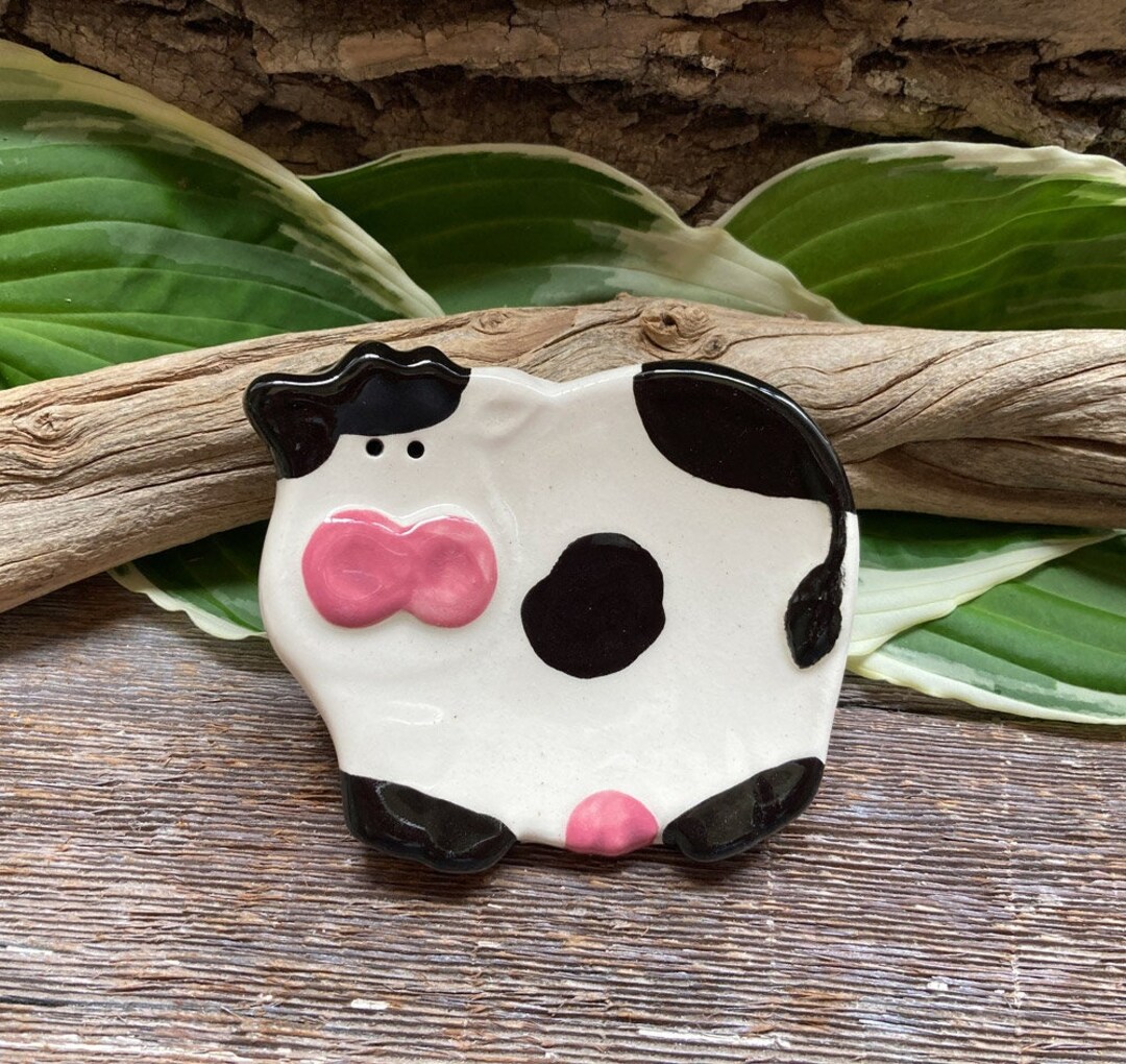 Cow Tea Bag Holder, Cow Spoon Rest, Cow Ring Dish, Cow Coffee Spoon ...