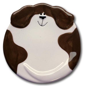 Ceramic Spotted Dog Spoon Rest, Tea Bag Holder, or Soap Dish for the ...
