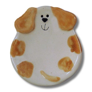 Ceramic Spotted Dog Spoon Rest, Tea Bag Holder, or Soap Dish for the ...