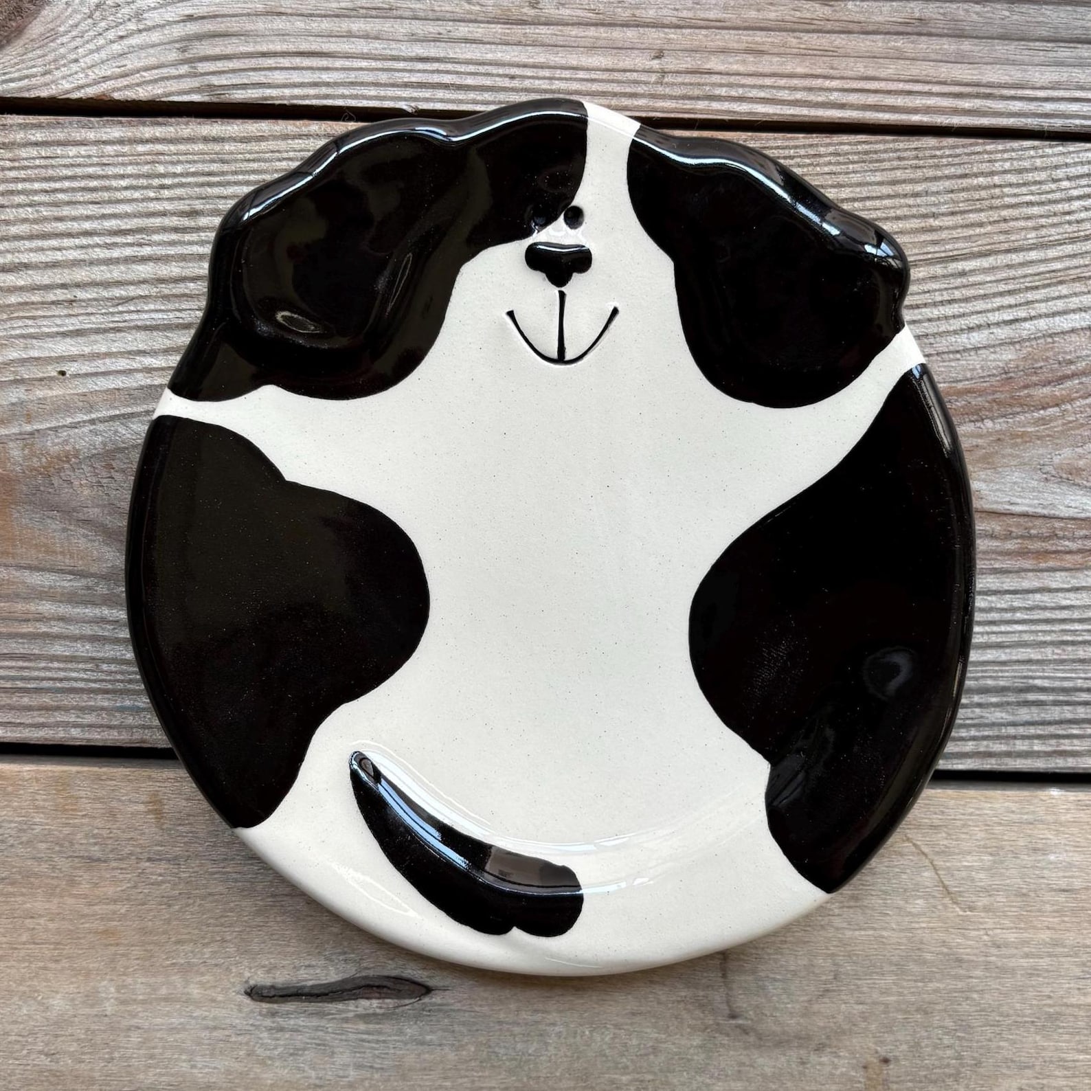 Ceramic Spotted Dog Spoon Rest, Tea Bag Holder, or Soap Dish for the ...