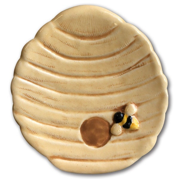 Beehive Dish. Ceramic Beehive Teabag Holder, Coffee Spoon Rest, Ring ...
