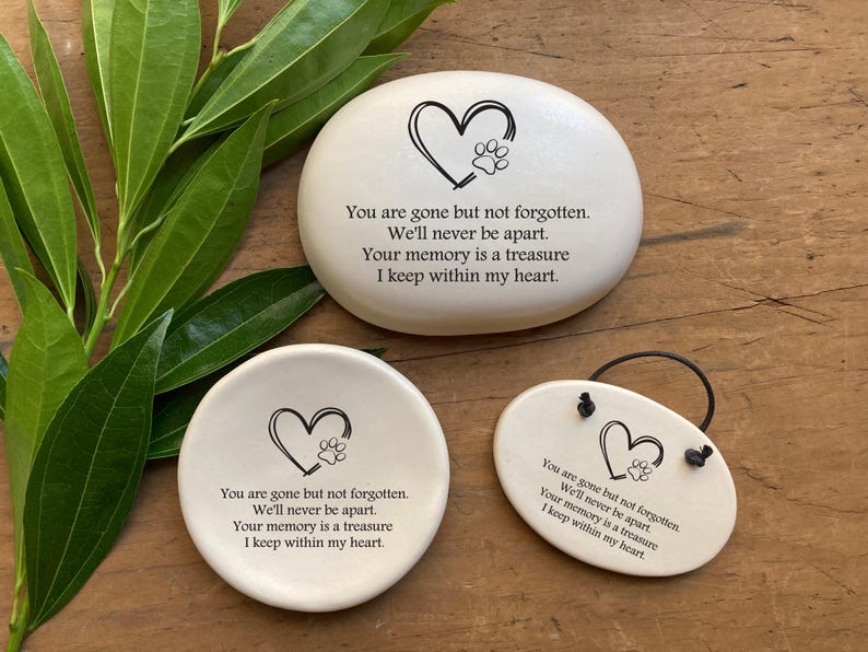 Gifts for Pet Loss, Remembering a Beloved Pet, Memorial Garden Stone ...