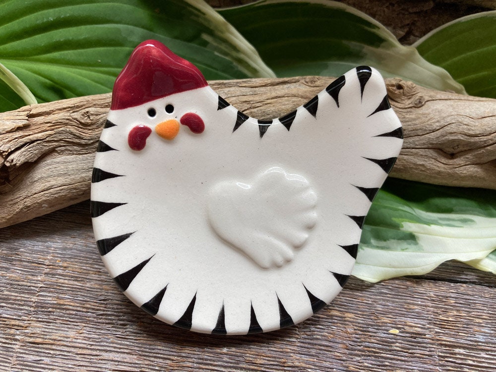 Chicken Teabag Holder, Spoon Rest, Ring Dish, or Chicken Soap Dish ...