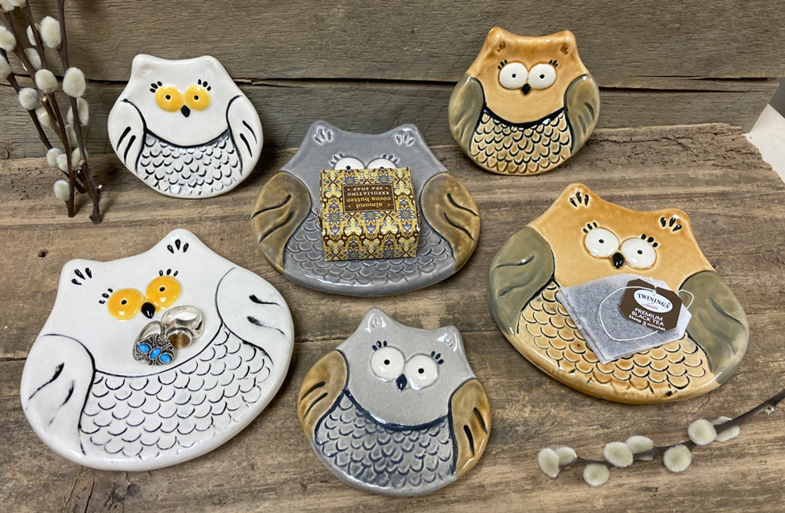 Ceramic Owl Spoon Rest These Owls Can Be Used as an Owl Soap Dish, an ...