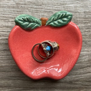 Apple Spoon Rest, Tea Bag Holder, Paper Clip Dish for Teacher. End of ...