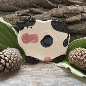 Cow Tea Bag Holder, Cow Spoon Rest, Cow Ring Dish, Cow Coffee Spoon ...