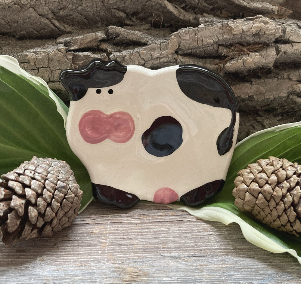 Cow Tea Bag Holder, Cow Spoon Rest, Cow Ring Dish, Cow Coffee Spoon ...