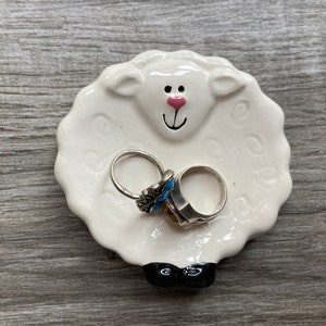 Sheep or Lamb Spoon Rest, Sheep Teabag Rest, Sheep Ring Dish, Sheep ...