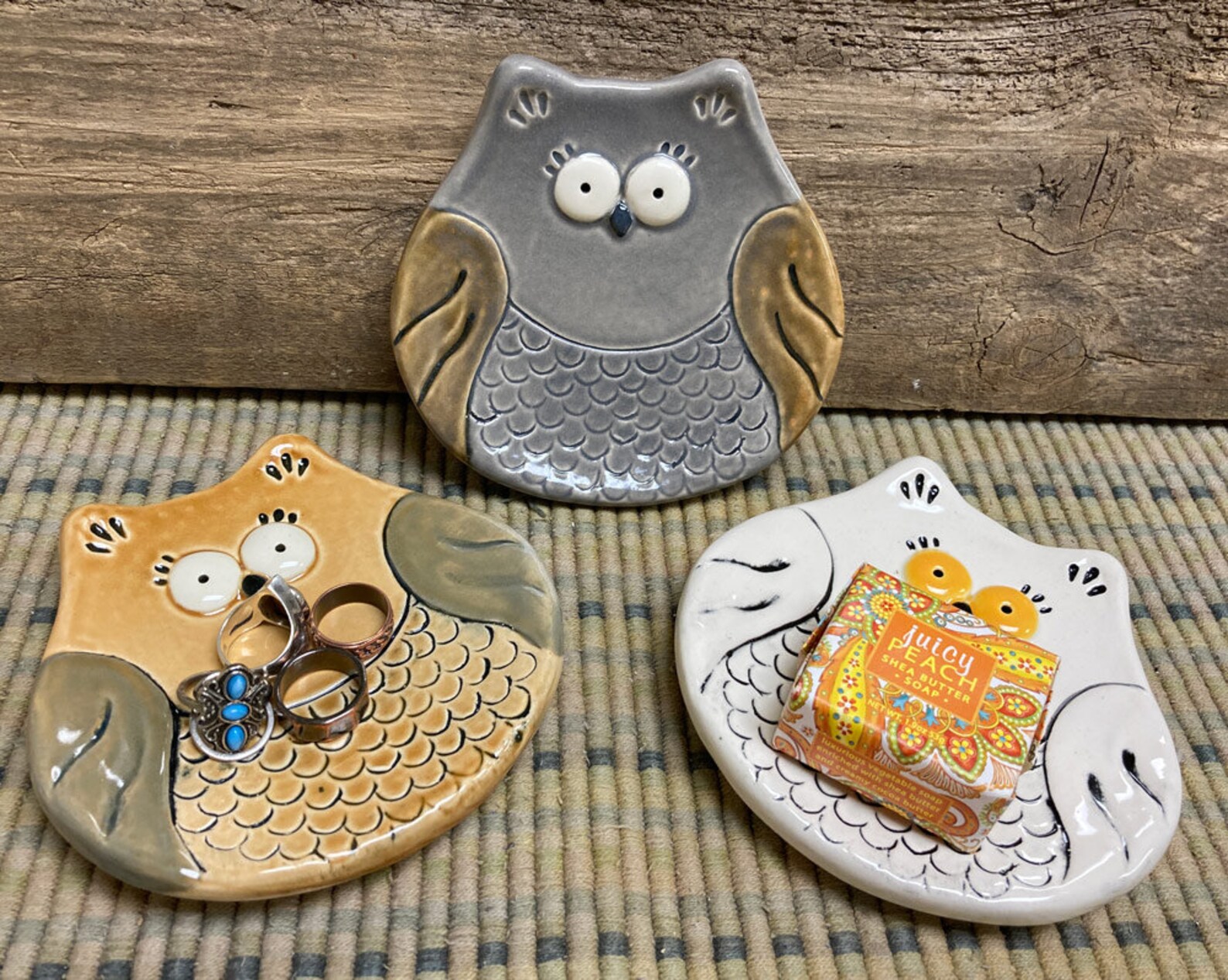 Ceramic Owl Spoon Rest These Owls Can Be Used as an Owl Soap Dish, an ...