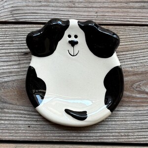 Ceramic Spotted Dog Spoon Rest, Tea Bag Holder, or Soap Dish for the ...