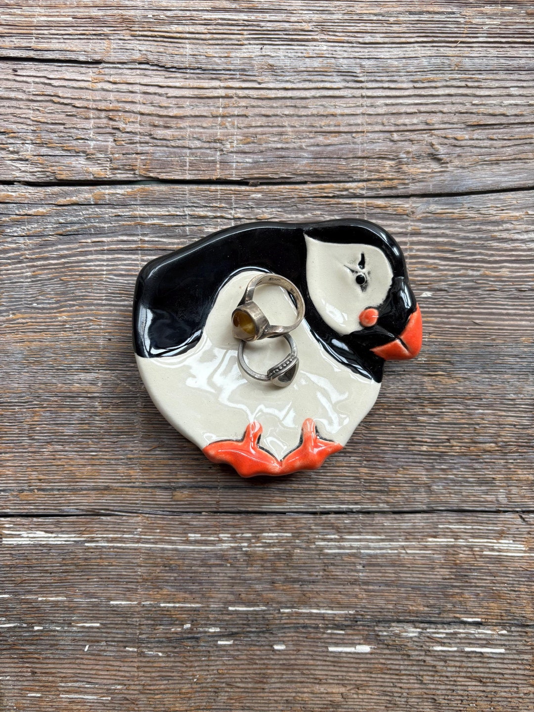 Puffin Dish Made in US. Puffin Spoon Rest, Tea Bag Holder, Ring Dish ...
