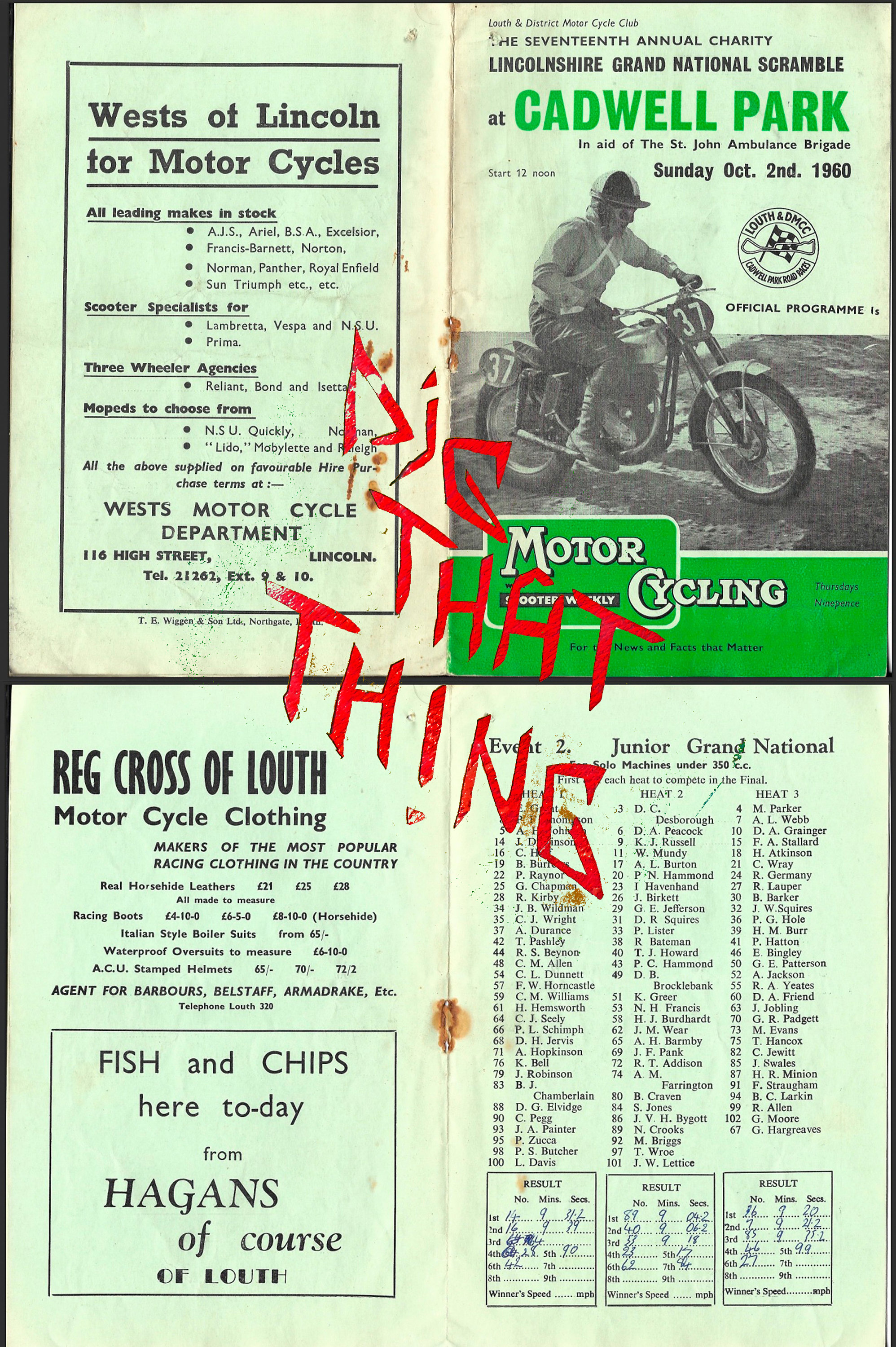 Ultra Rare Vintage 80s Reg Cross of Louth Handmade Two Piece Racing ...