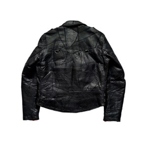 Original Rare Vintage 80s Campri Volta Motorcycle Patchwork Leather Punk Hardcore Jacket Made in ...