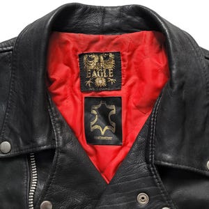 Original Rare Vintage 70s Eagle Leathers Lightning Type Cropped Leather ...