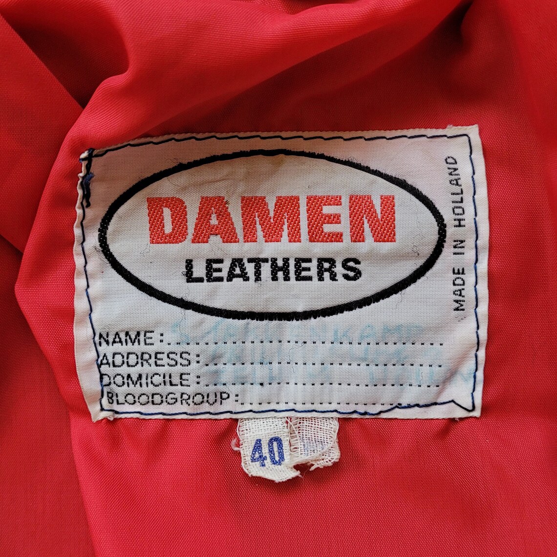 Original Rare Vintage 70s Damen Leathers Sports Cafe Racer Racing ...