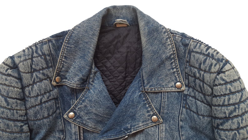 Rare Vintage 90s Blue Style by Premier Boiled Denim Motorcycle Sports ...