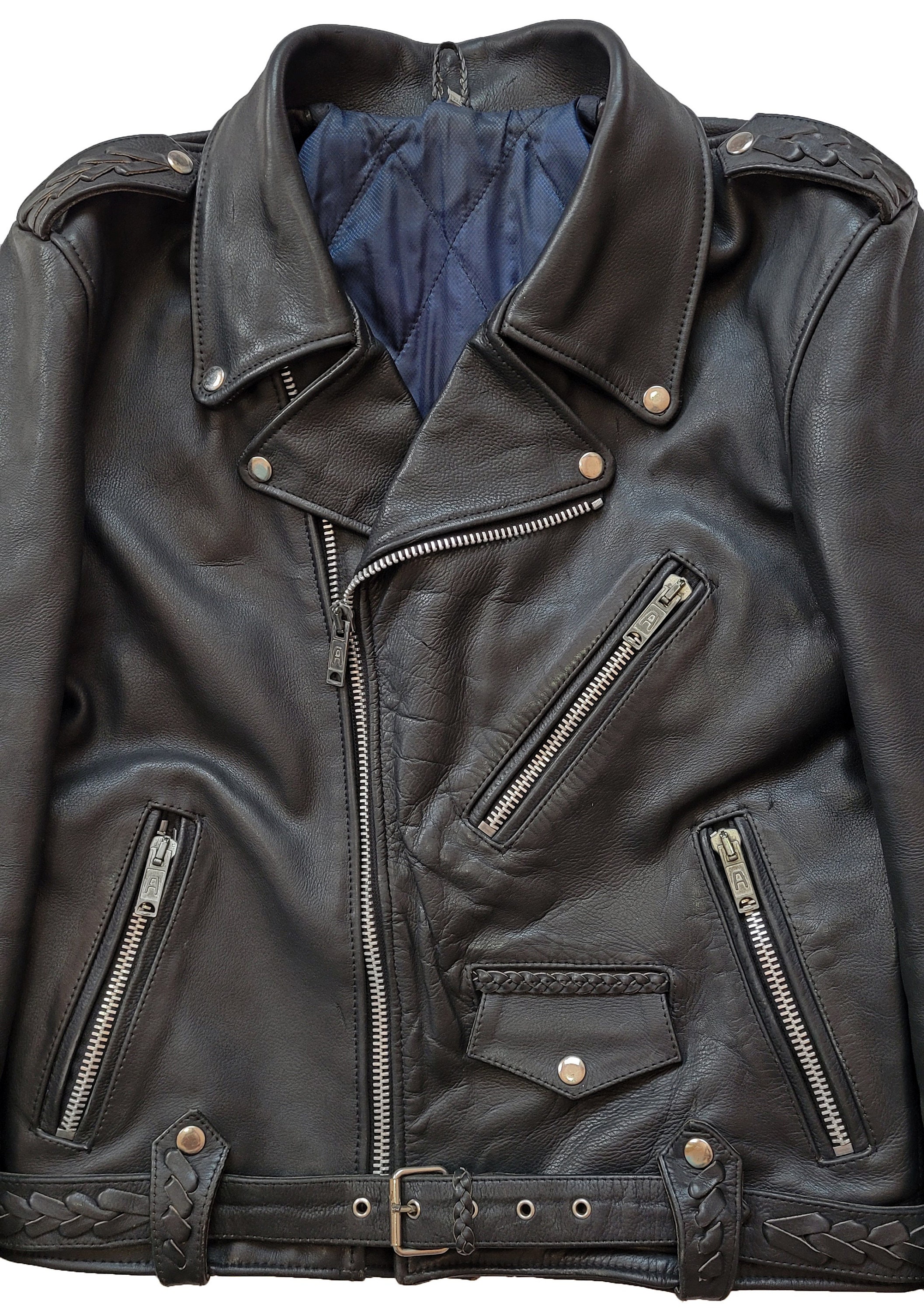 Original Rare Vintage 80s Echtes Leder Oversized Perfecto - Etsy