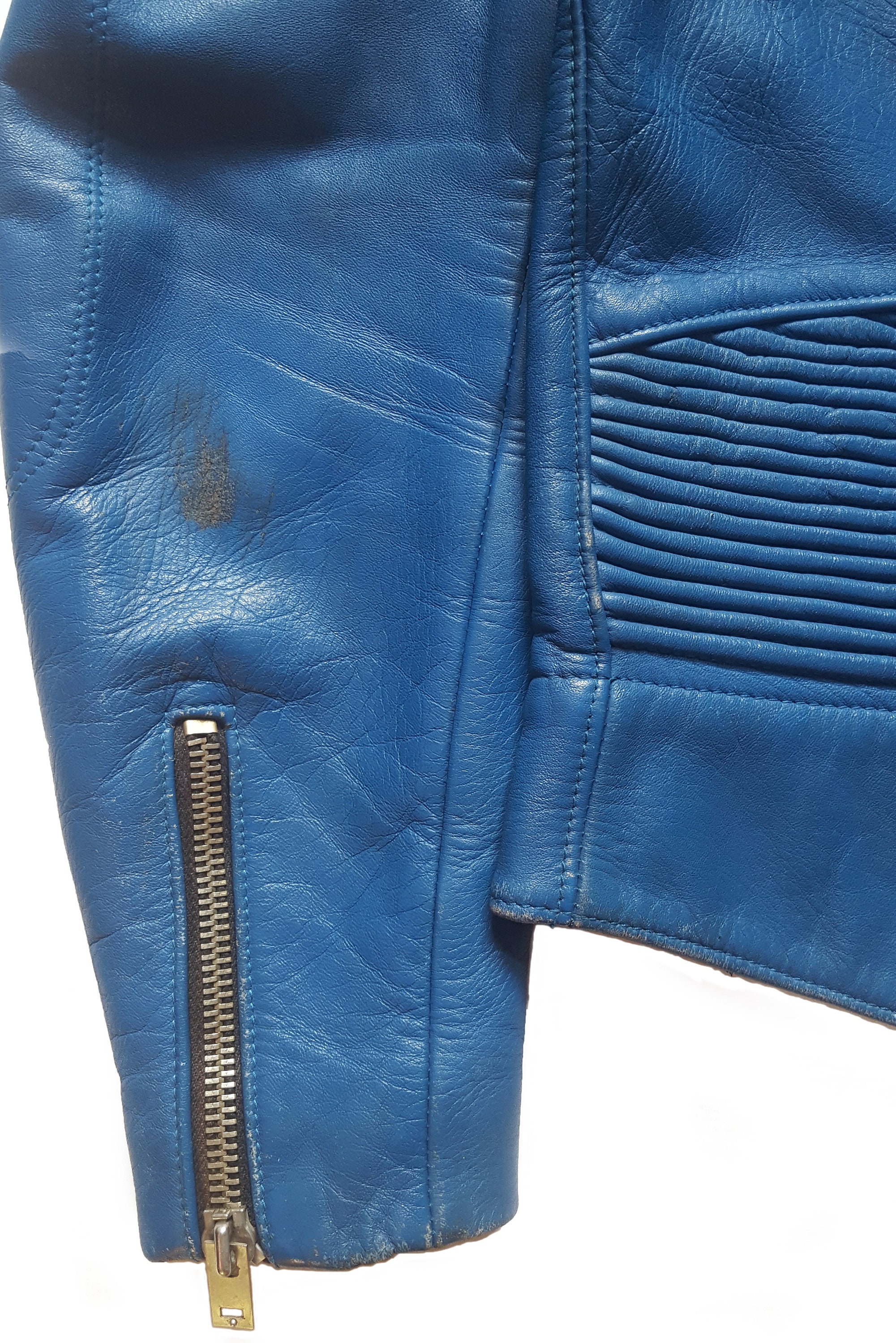 Very Rare Vintage 70s Erbo Leather Motorcycle Rider Jacket / Cafe Racer ...