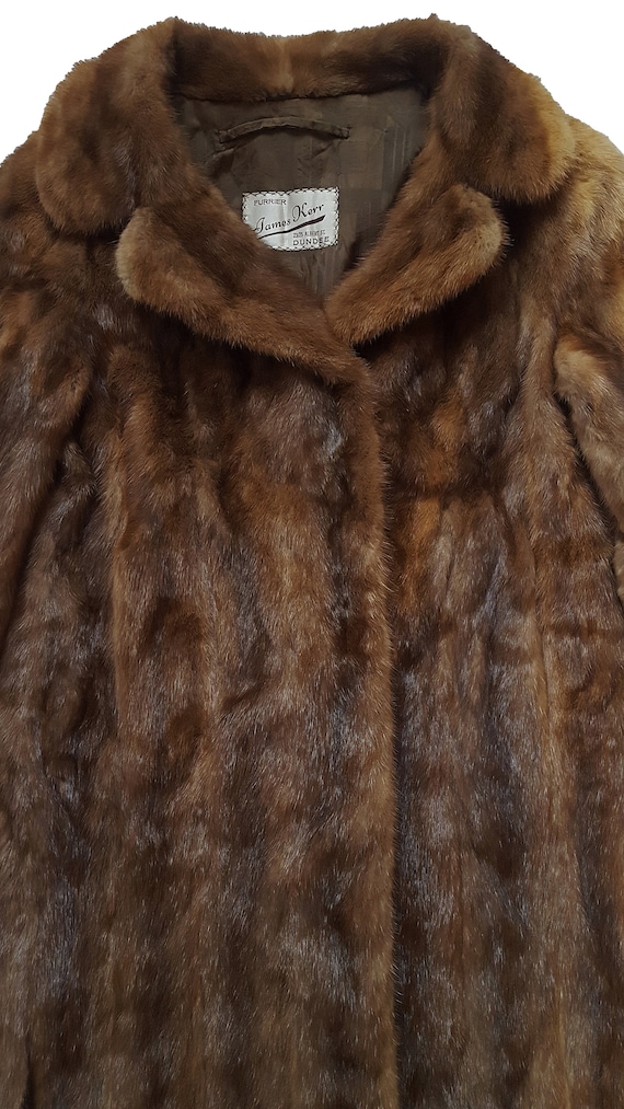 Ultra Rare Retro Vintage 40s James Kerr Mink Fur Coat… - Gem