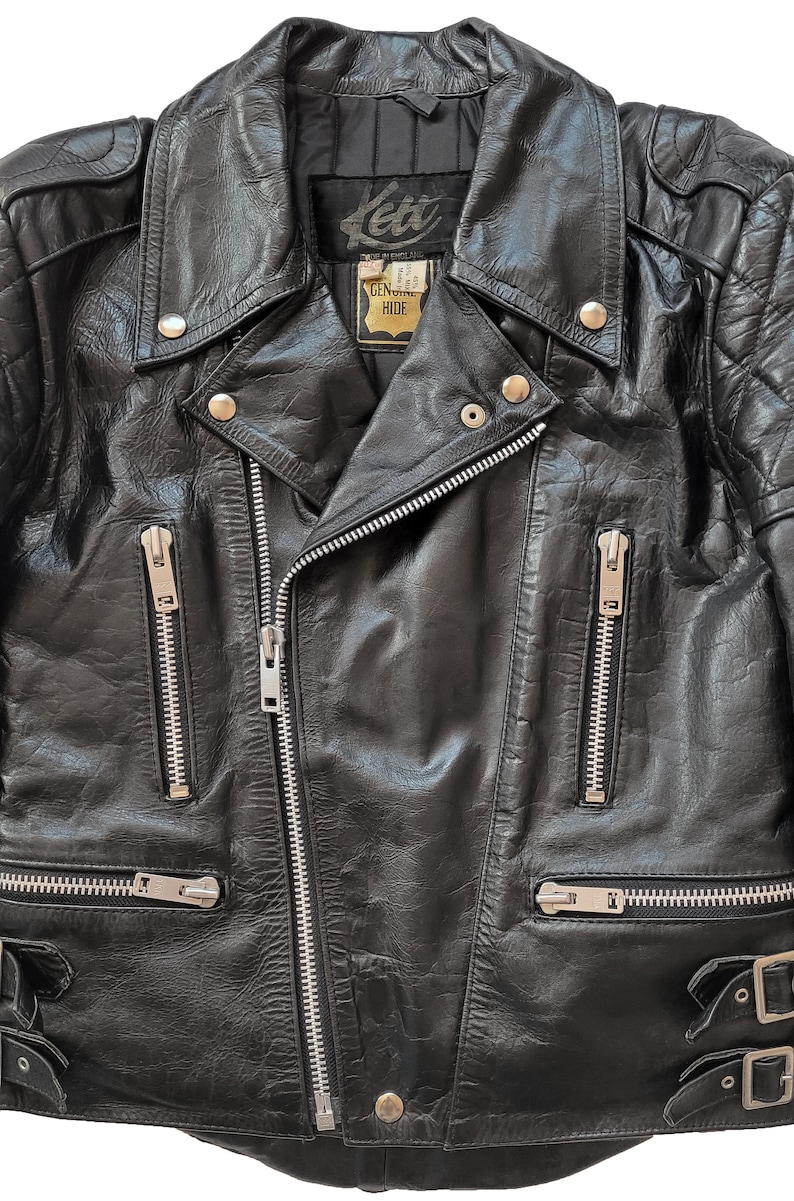 Original Rare Vintage 80s Kett Leathers Lightning Type Fringer ...