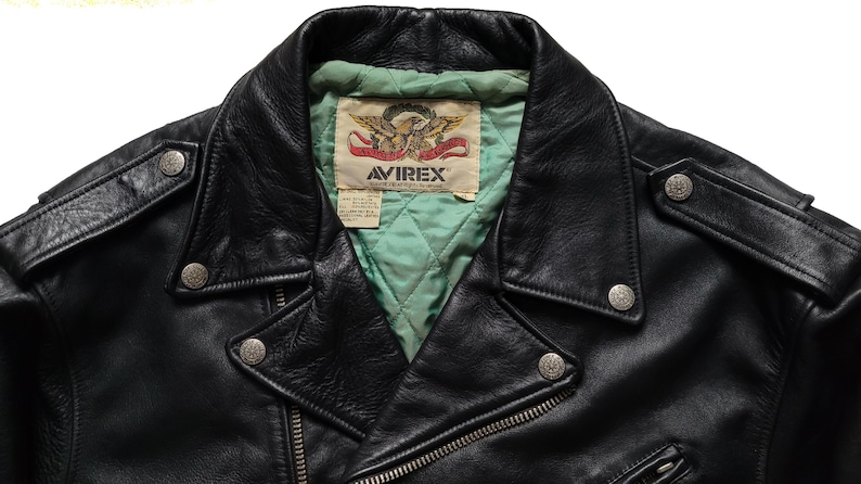 Original Rare Vintage 90s Avirex Classics Oversized Patched Perfecto ...
