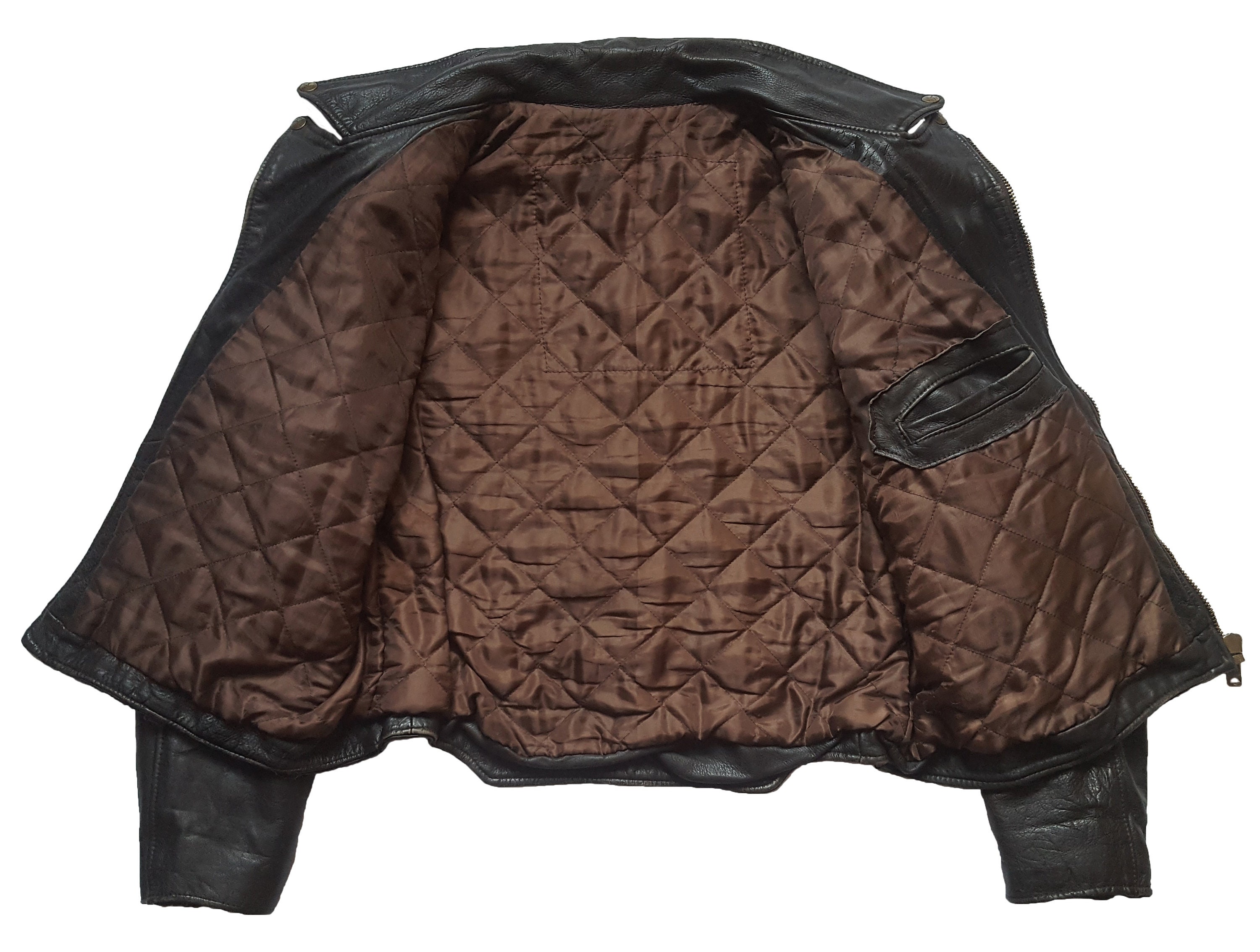 Very Rare Vintage 80s SIP Stock Paris Oversized Perfecto Motorcycle ...