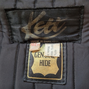 Original Rare Vintage 80s Kett Leathers Lightning Type Fringer Motorcycle Punk Jacket Made in ...