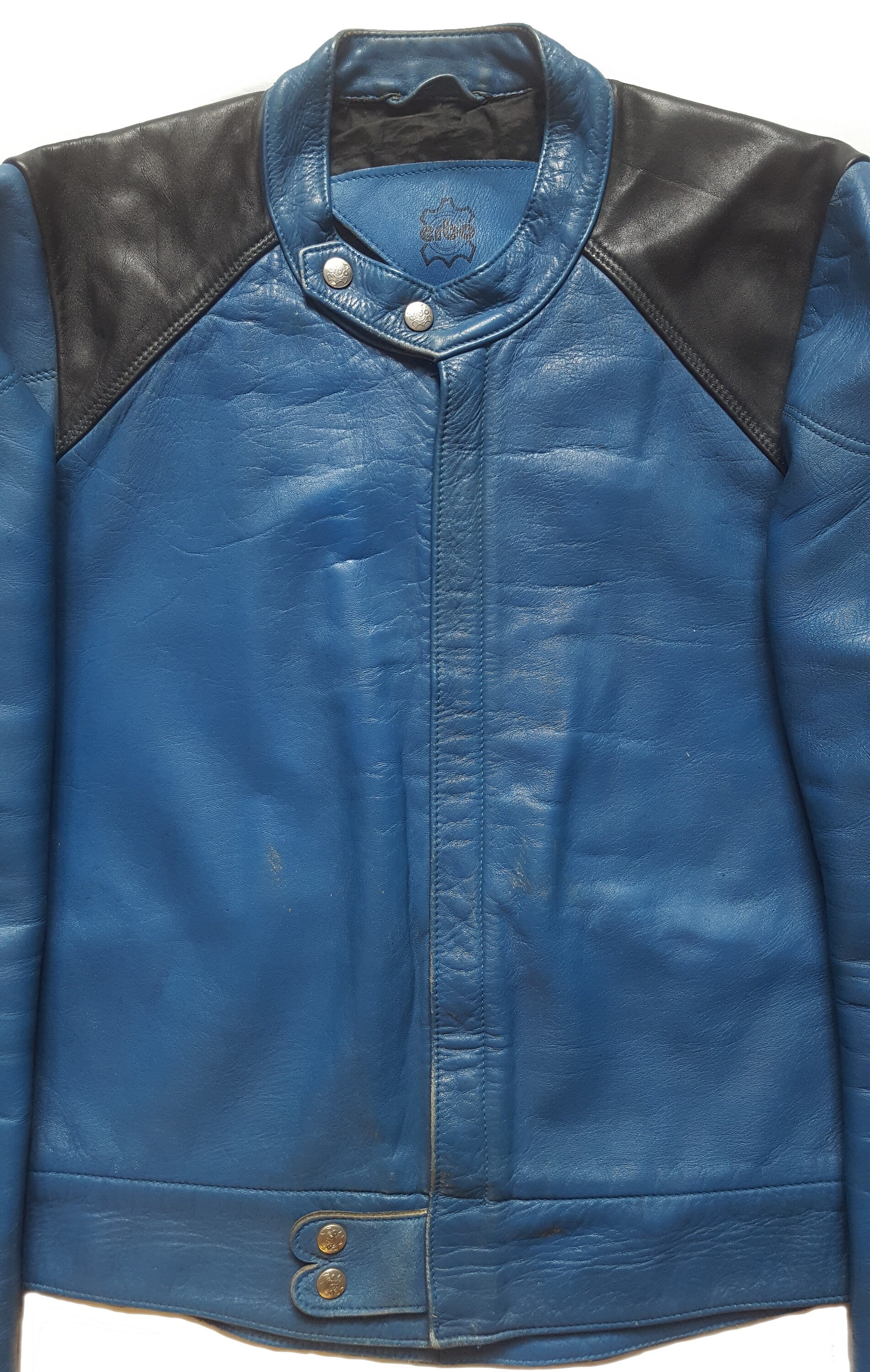 Very Rare Vintage 70s Erbo Leather Motorcycle Rider Jacket / Cafe Racer ...