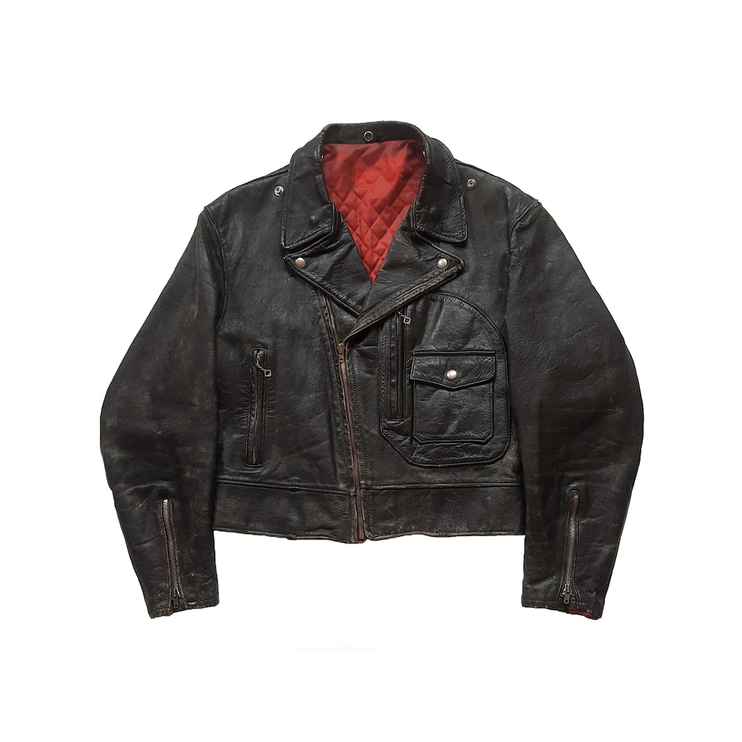 Original Rare Retro Vintage 50s Hercules D Pocket Distressed Steerhide ...
