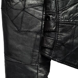 Original Rare Vintage 80s Campri Volta Motorcycle Patchwork Leather Punk Hardcore Jacket Made in ...