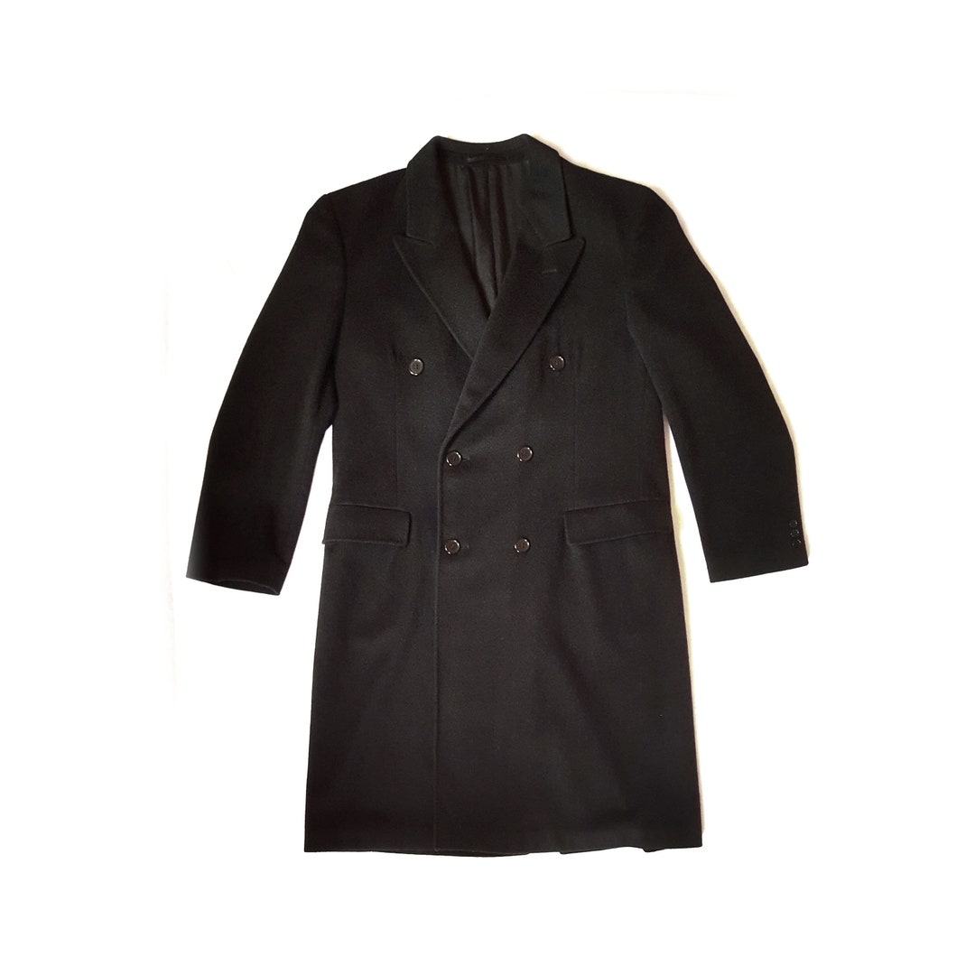 Rare Vintage 90s Varteks International Double-breasted Wool Polo Coat ...