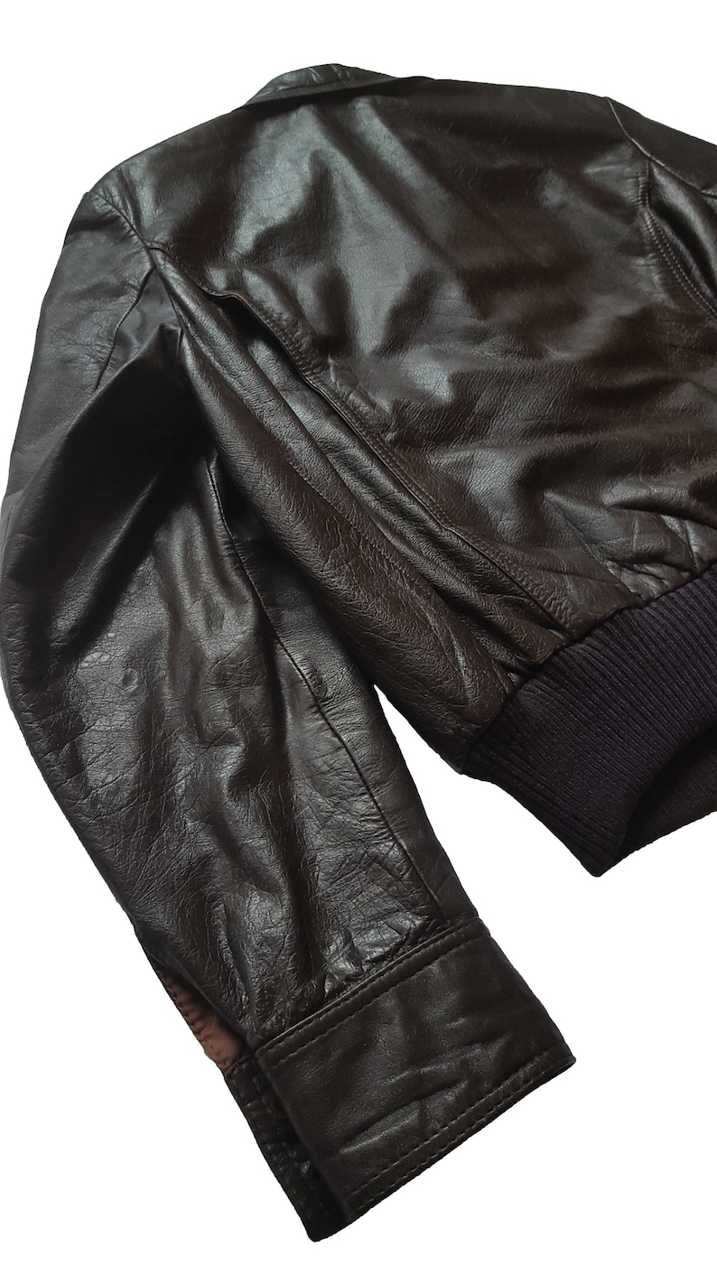 Original Rare Vintage 80s Echt Leder 20s Retro Style A-1 Aviator ...