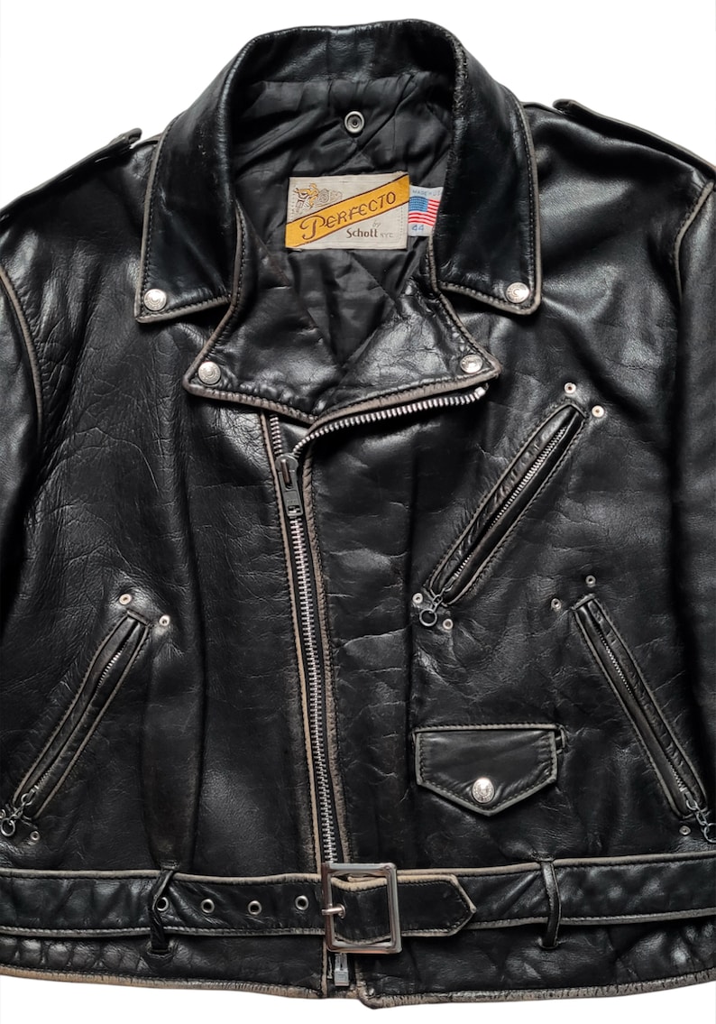 Original Rare Vintage 90s Schott NYC Custom 118 Perfecto Retro Style ...