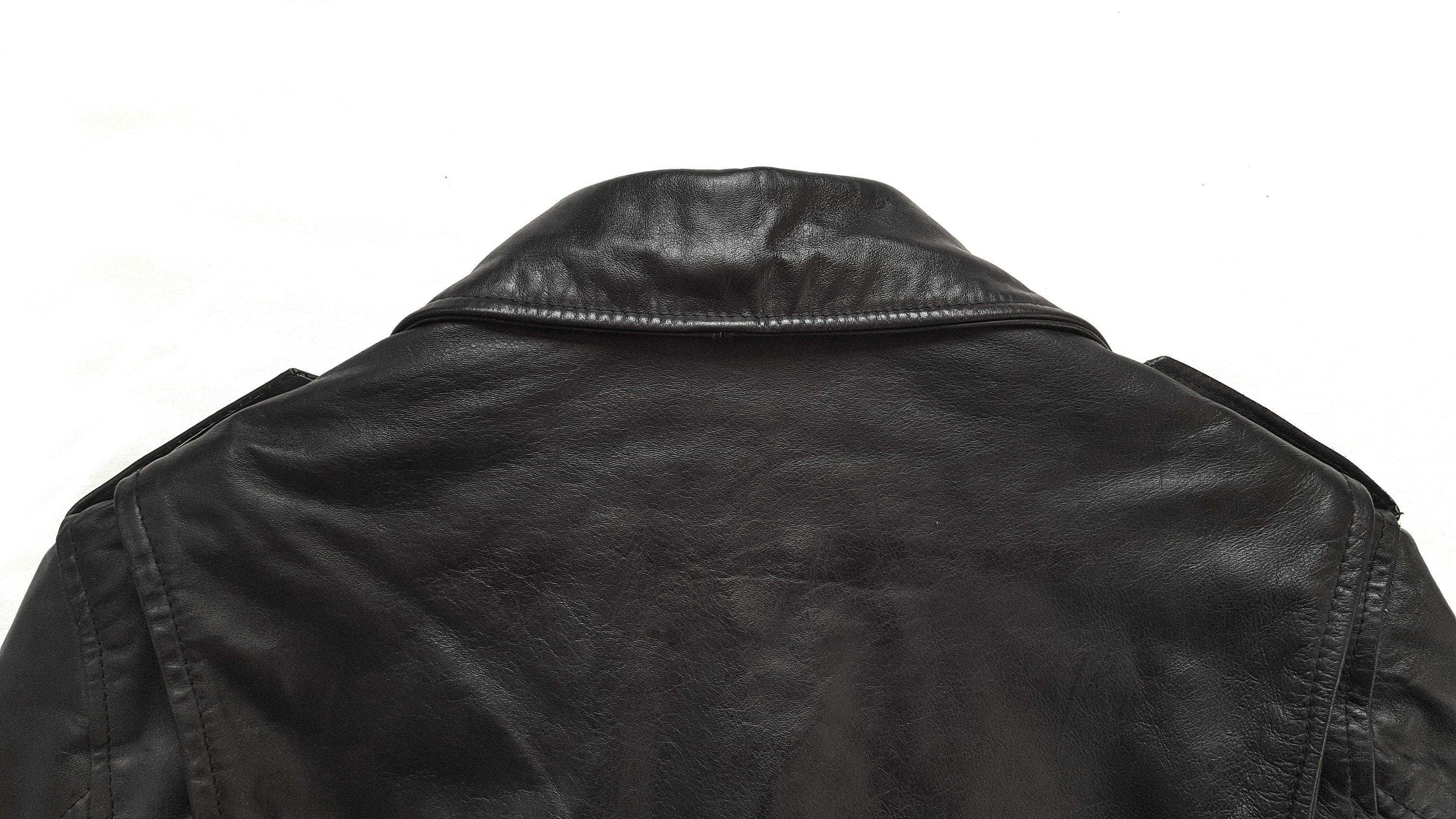 Very Rare Vintage 80s Gregory & Sons Leather Motorcycle Perfecto Jacket ...