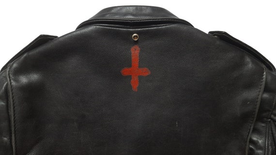 Original Rare Vintage 80s Schott NYC Custom Upside Down Original Rare Vintage 80s Schott NYC Custom Upside Down