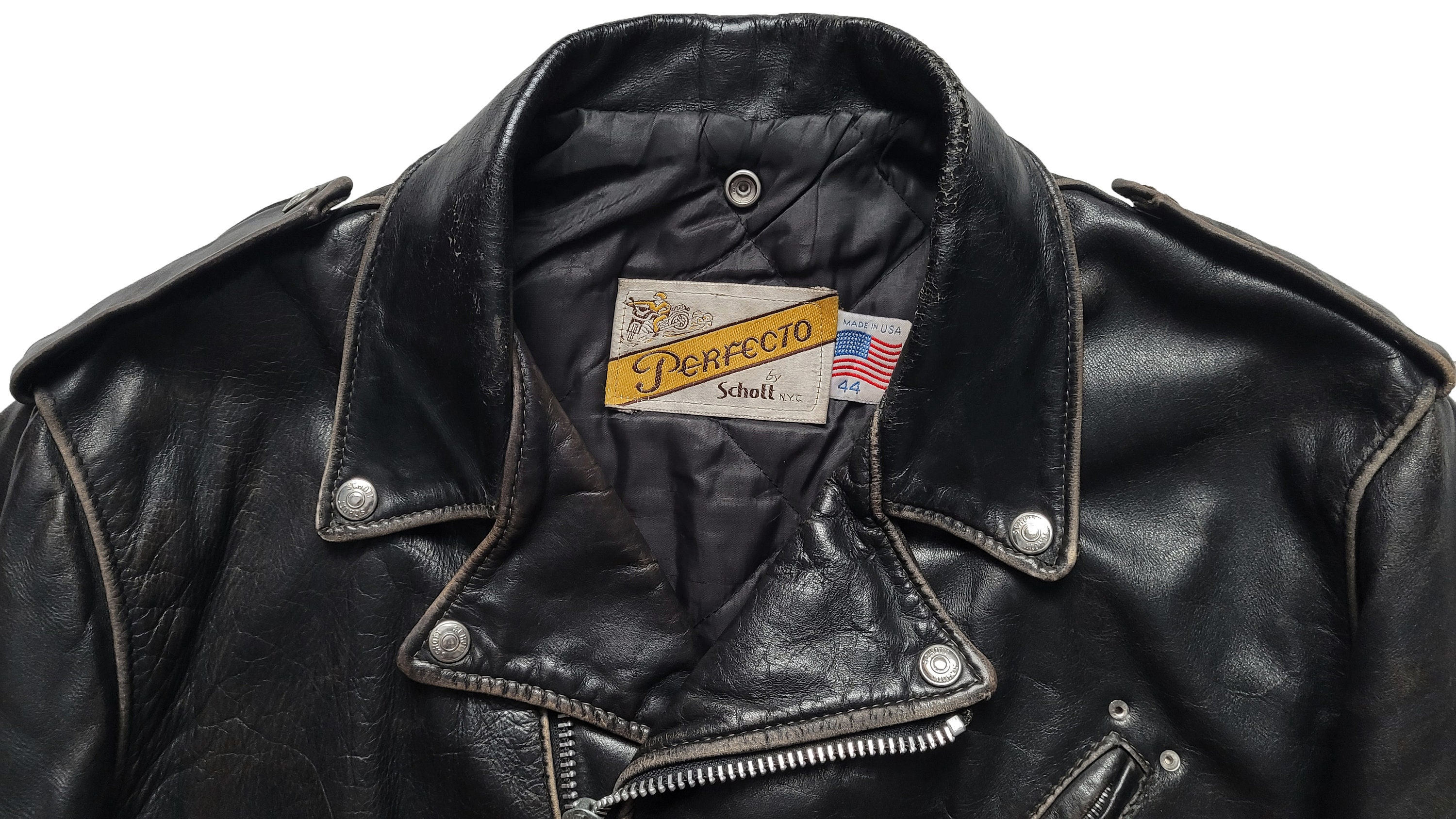 Original Rare Vintage 90s Schott NYC Custom 118 Perfecto Retro Style ...