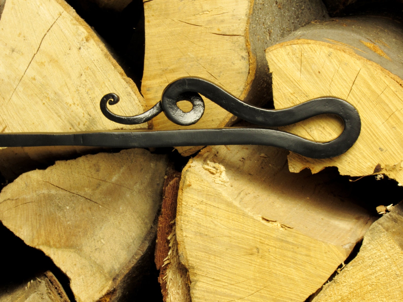 Fire Poker Hook Fireplace Tool Hand Forged Fire Poker - Etsy