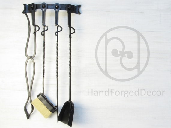 Fireplace Tools Set With Hooks Fireplace Tools Fireplace | Etsy