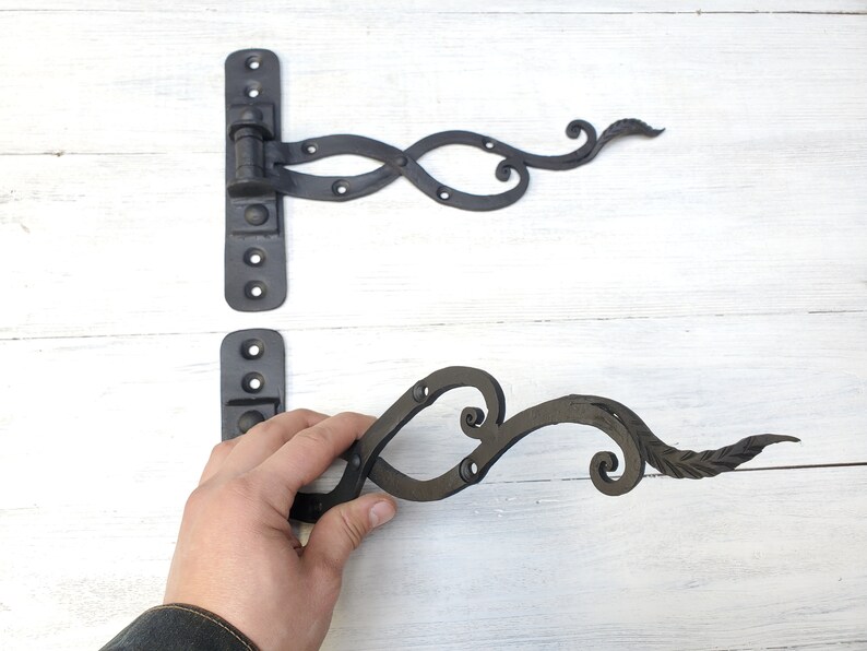 Forged Hinges Wrought Iron Hinges Hand Forged Loops Door - Etsy