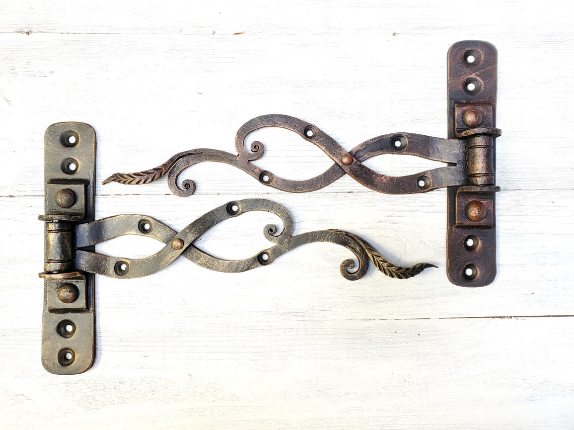 Forged Hinges Wrought Iron Hinges Hand Forged Loops Door - Etsy