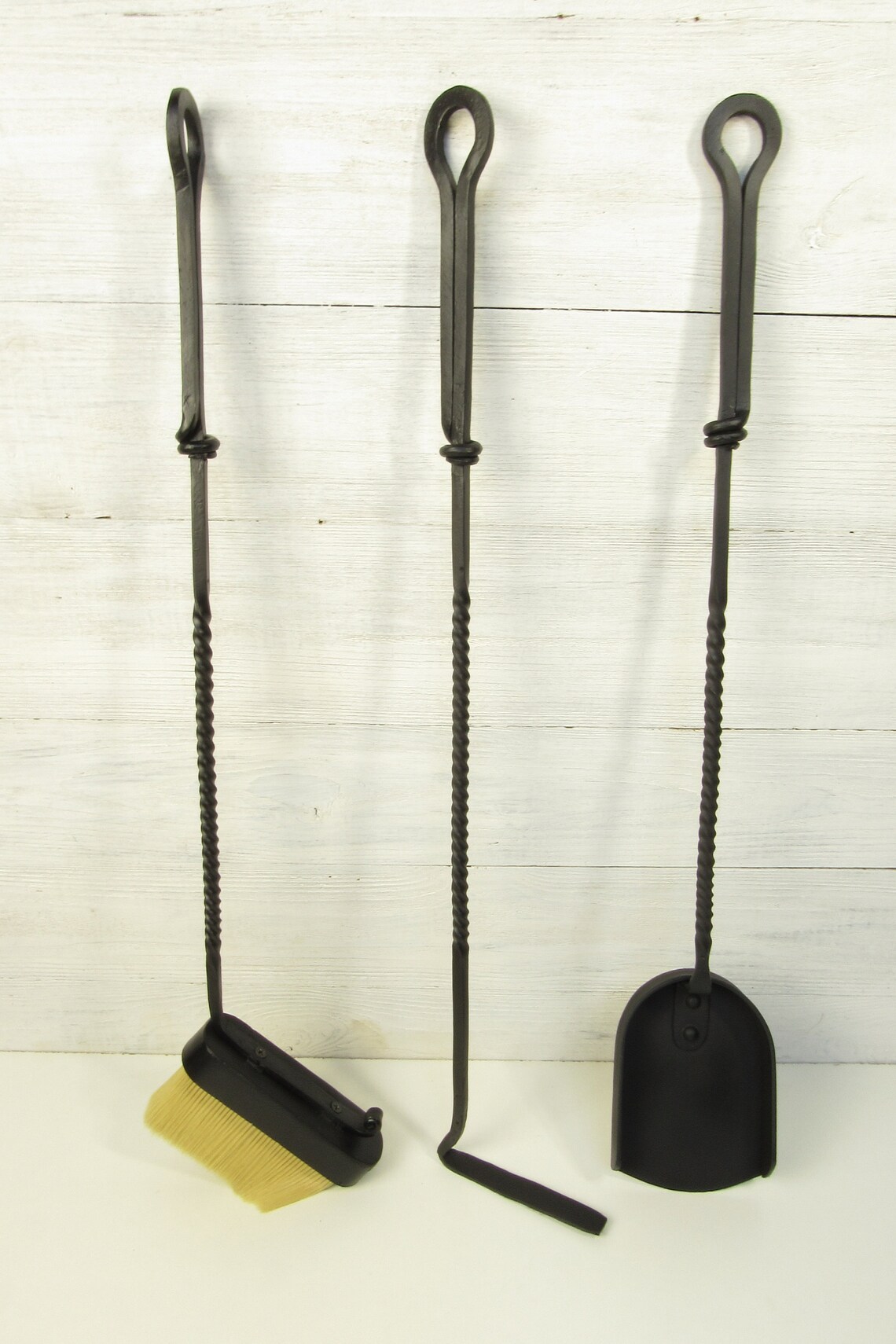 Hand Forged Fireplace Tool Set Fireplace Tool Set Standing - Etsy