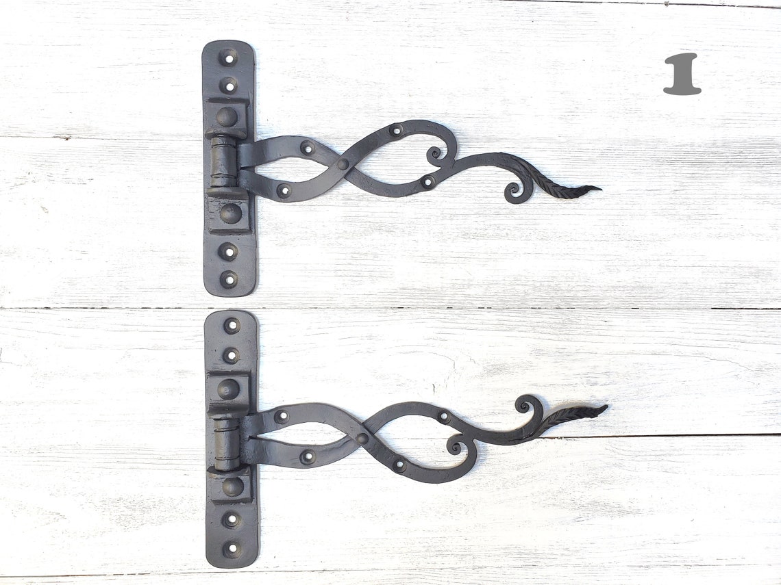 Forged Hinges Wrought Iron Hinges Hand Forged Loops Door - Etsy