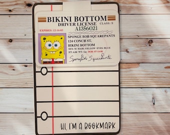 Spongebob Squarepants Driver’s License - Etsy